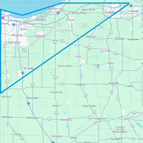 map northeastern indiana
